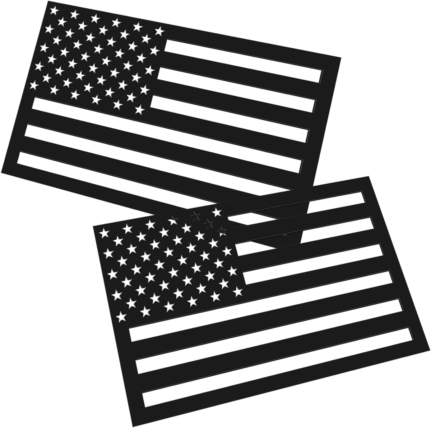 Amazon.com: QUICTO 2PCS 3D American Flag Logo Stickers, Car Exterior ...