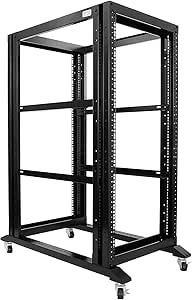 Amazon.com: Raising Electronics Server Rack Open Frame Rack 4 Post 19 inch Adjustable Server ...