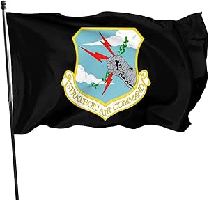 Amazon.com : Durable Shield of The USAF Strategic Air Command Flag 3x5 ...