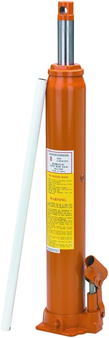 Amazon.com: 8 Ton Super Heavy Duty Long Ram Hydraulic Flat Bottom Jack ...