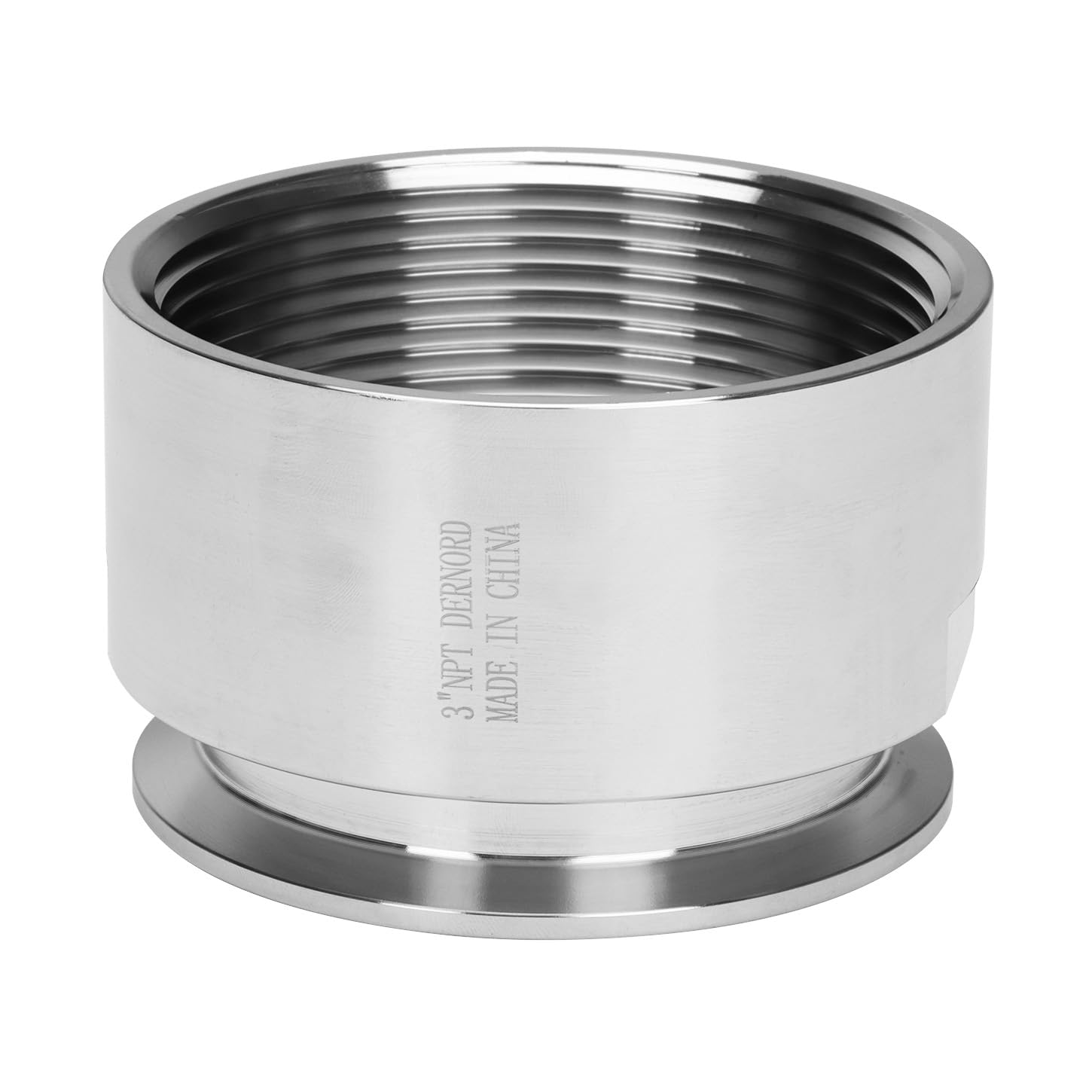 Snapklik.com : 3 Tri Clamp Adapter To 3 Inch FNPT Thread Ferrule ...