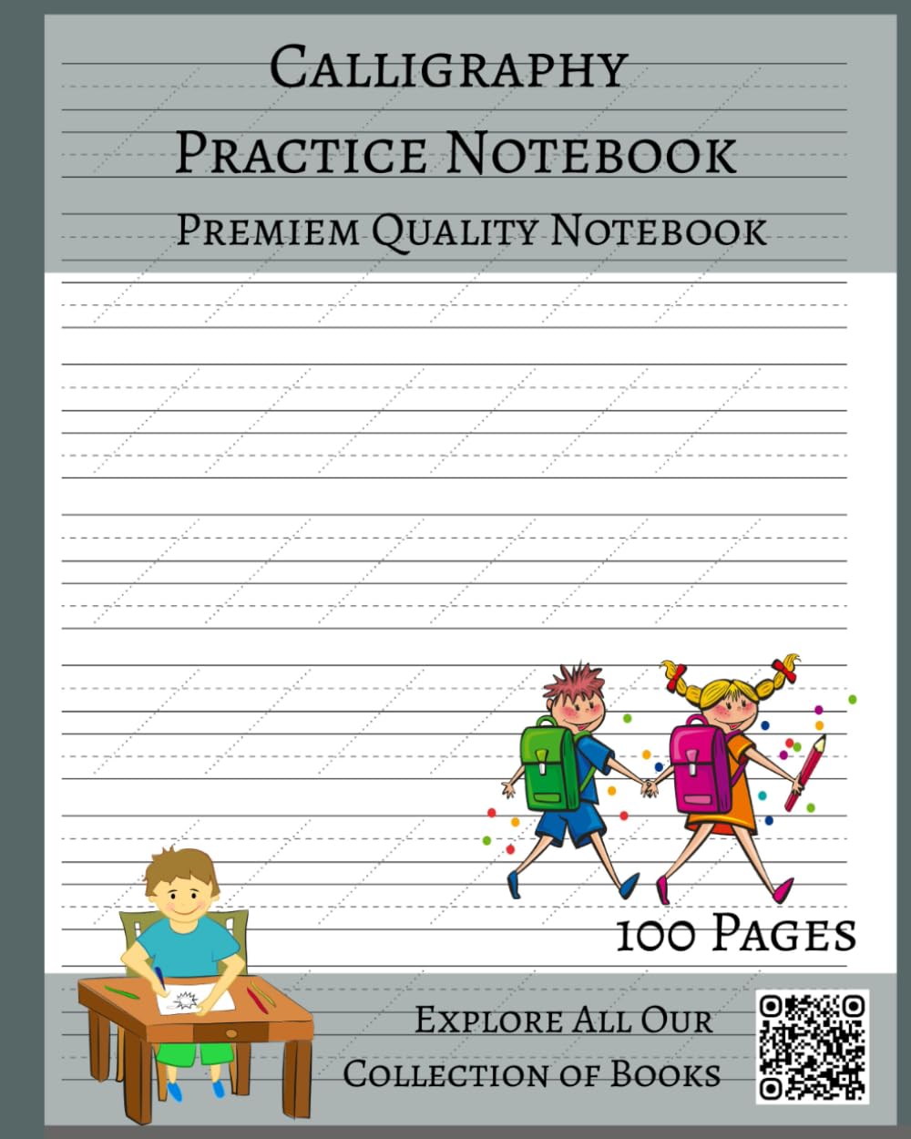 Independently Published Calligraphy Practice Notebook: Slanted ...