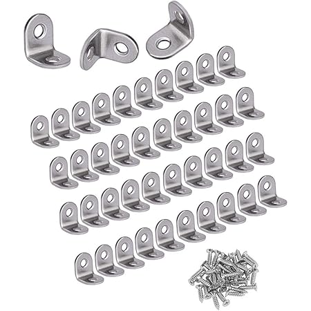 Metal Brackets,Fixed Bracket 30pcs Stainless Steel Right Angle Brackets ...
