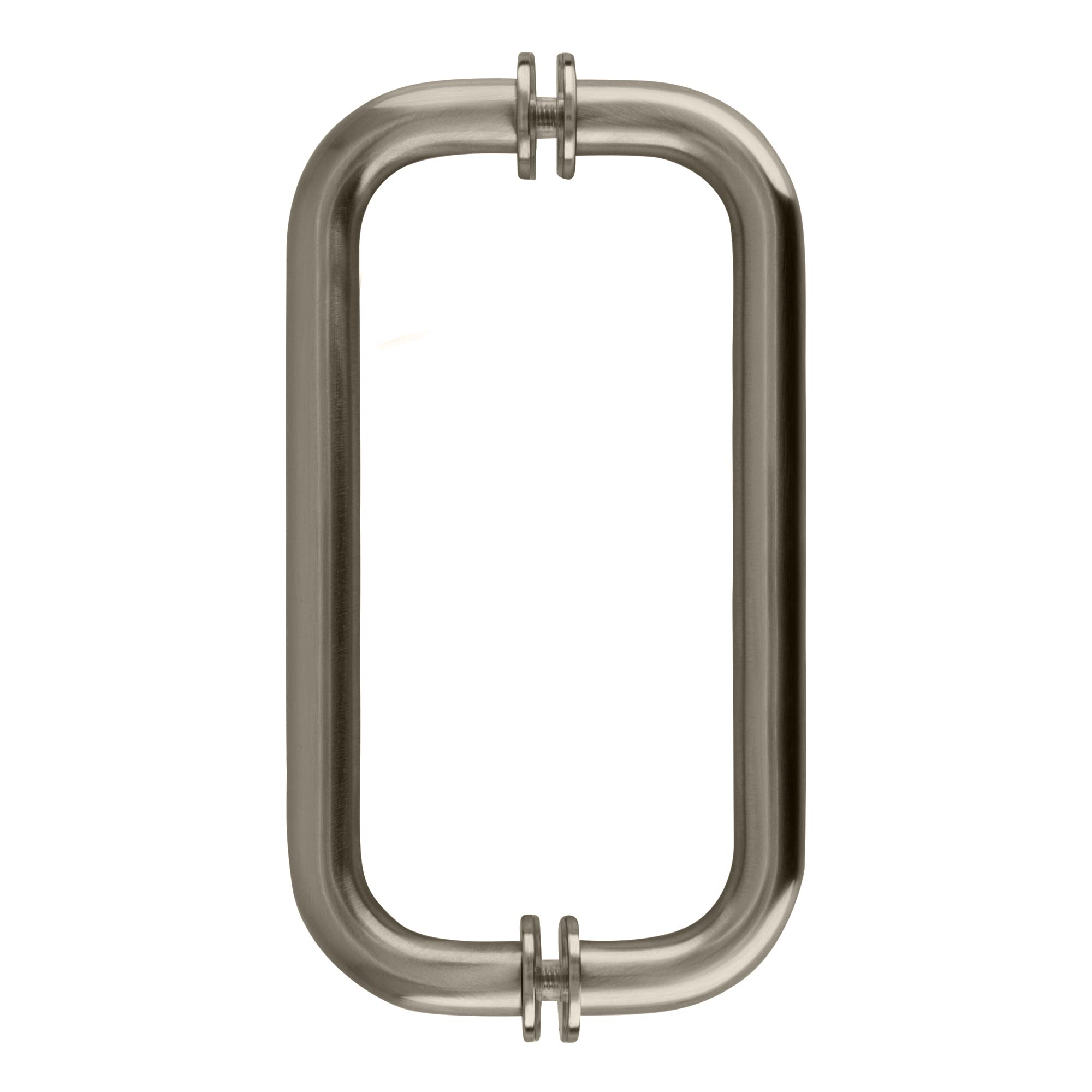CRL 8" Brushed Nickel (BM Series) Tubular Back-To-Back Pull Handle ...