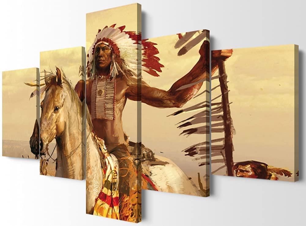 Peinture De Guerrier Indien