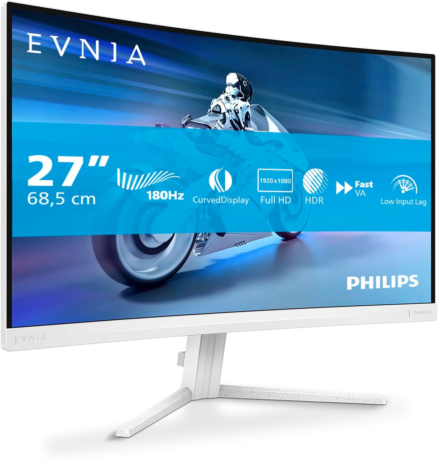 Amazon.com: PHILIPS Evnia 27M2C5201L - 27 inch FHD Curved Gaming Monitor, 180 Hz, 1 ms GtG ...