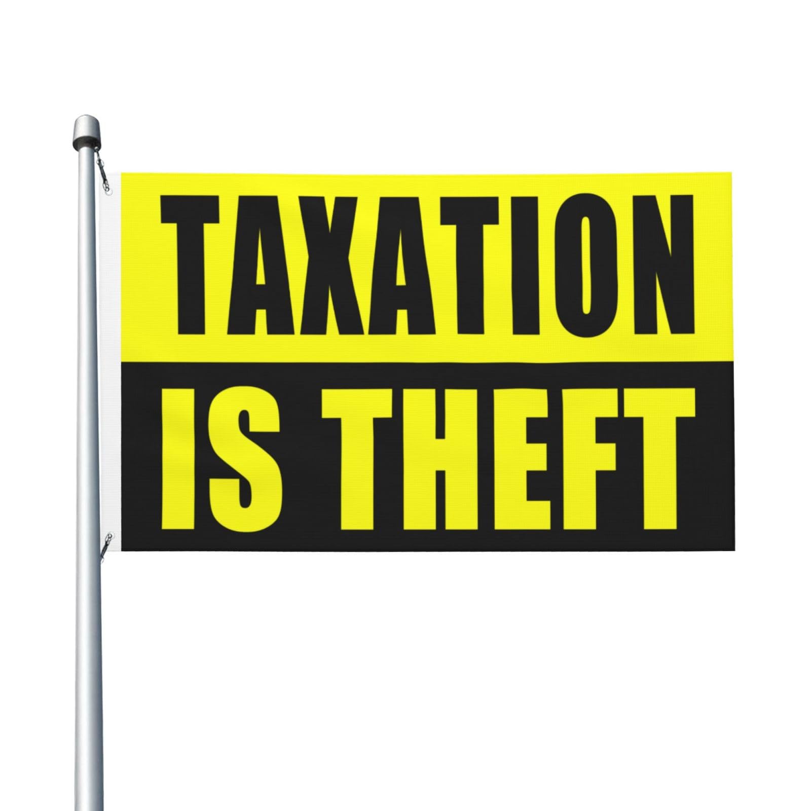 Amazon.com : Taxation Is Theft Flag 3x5 Double Sided For Garden Flags ...