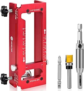 Door Hinge Jig for Router, Aluminum Alloy Door Hinge Mortiser Jig ...