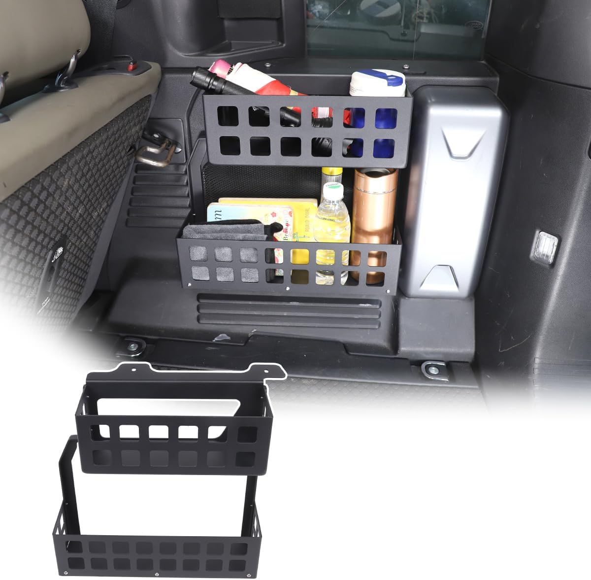 Amazon.com: JONKOKO Car Trunk Storage Basket Organizer Side Cargo Rack ...