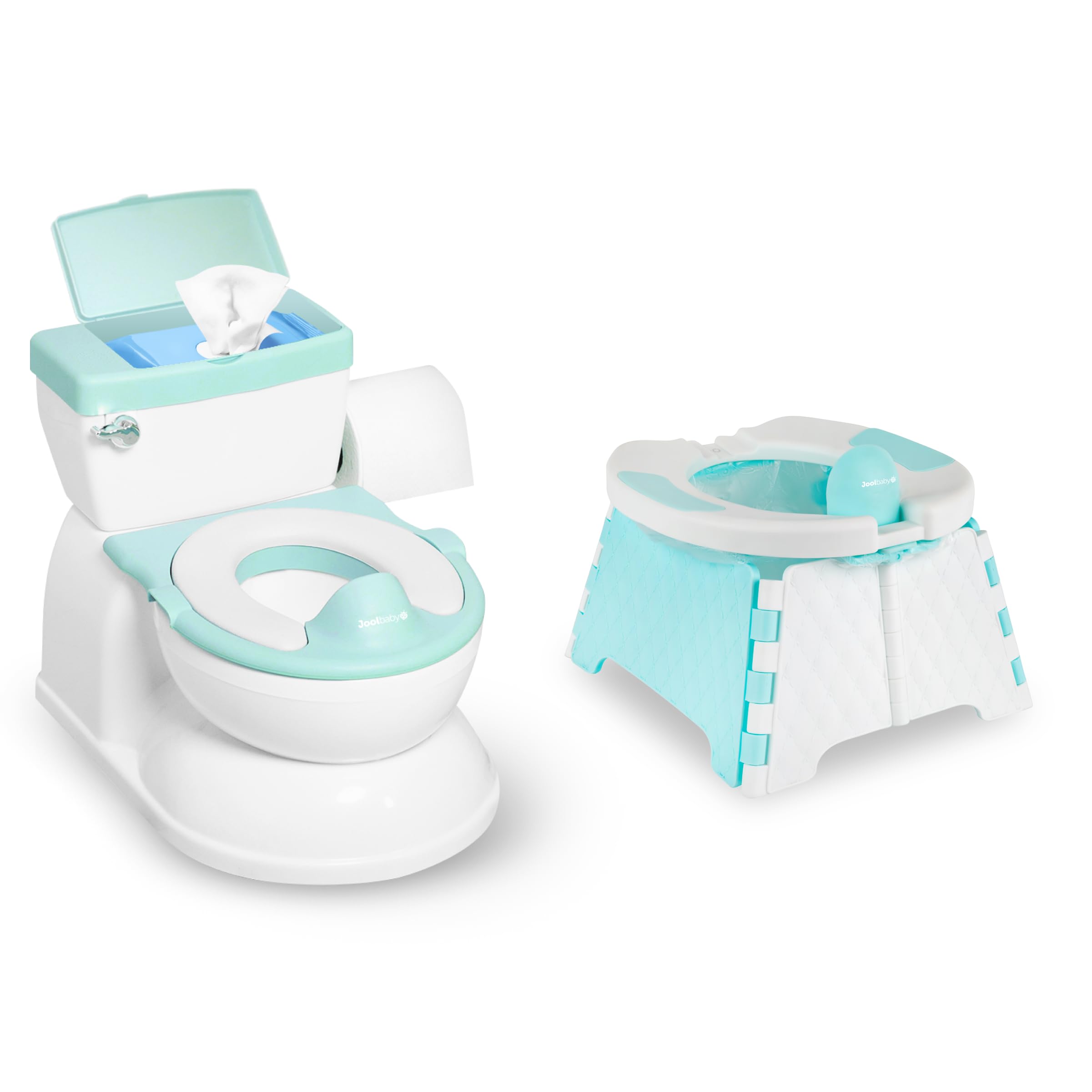 Amazon.com: Real Feel 2-in-1 Potty Chair (Gray) + Folding Travel Potty ...
