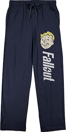 Amazon.com: Fallout Vault Boy Wink Men's Navy Sleep Pajama Pants ...