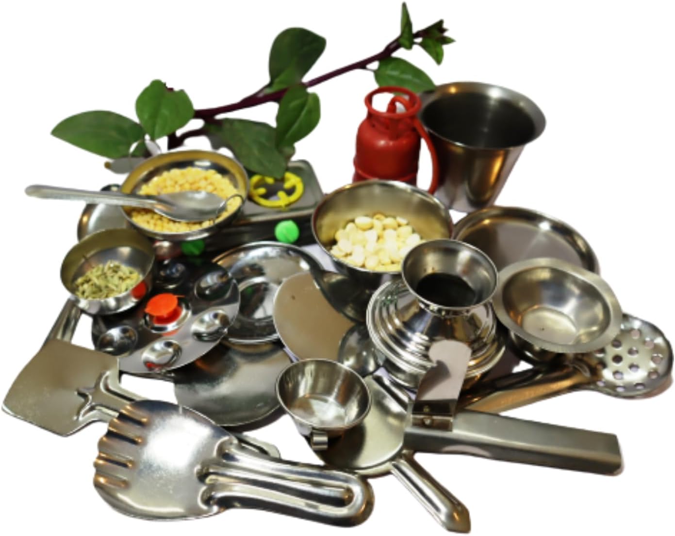 Buy V K Kamalam Miniature Steel Kitchen Set/Cooking Set for Kids ...