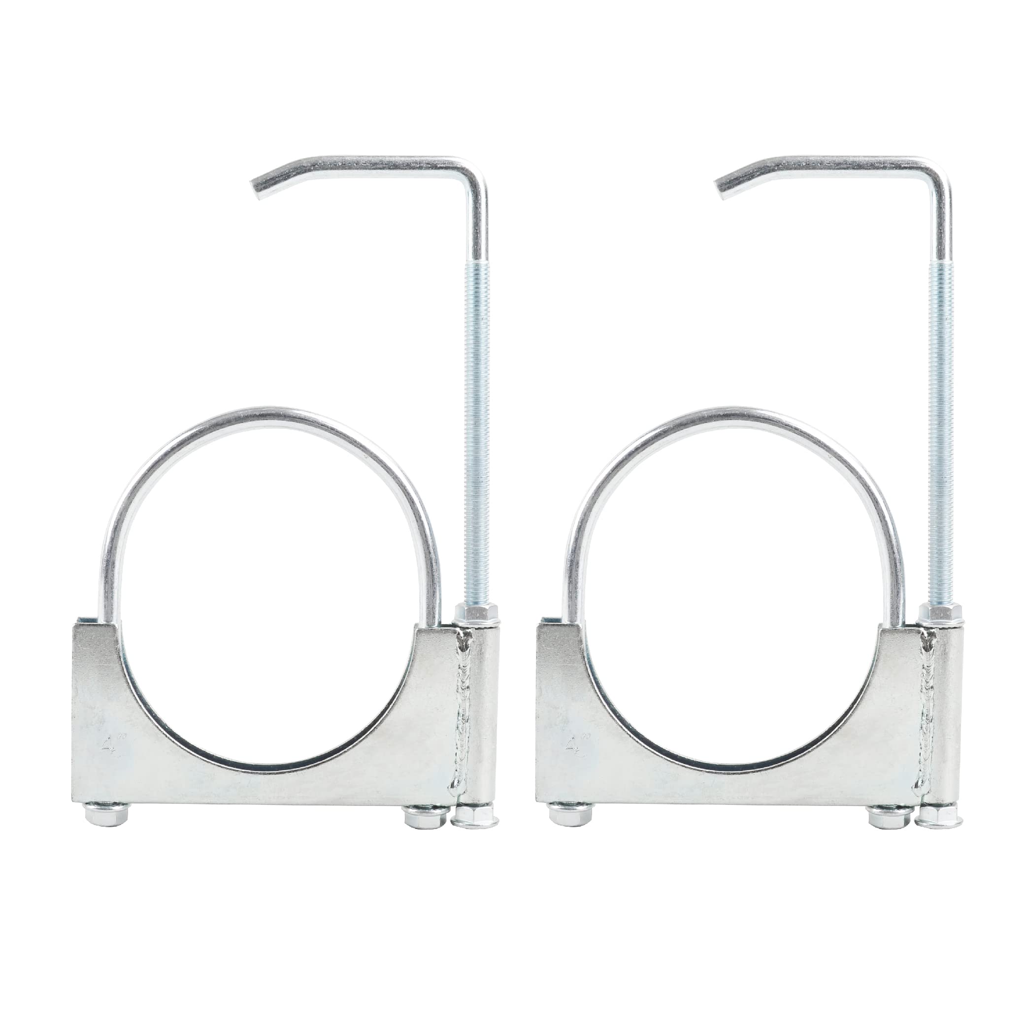 Amazon.com: BATONECO 4" Universal Exhaust Clamp with Muffler Hanger ...