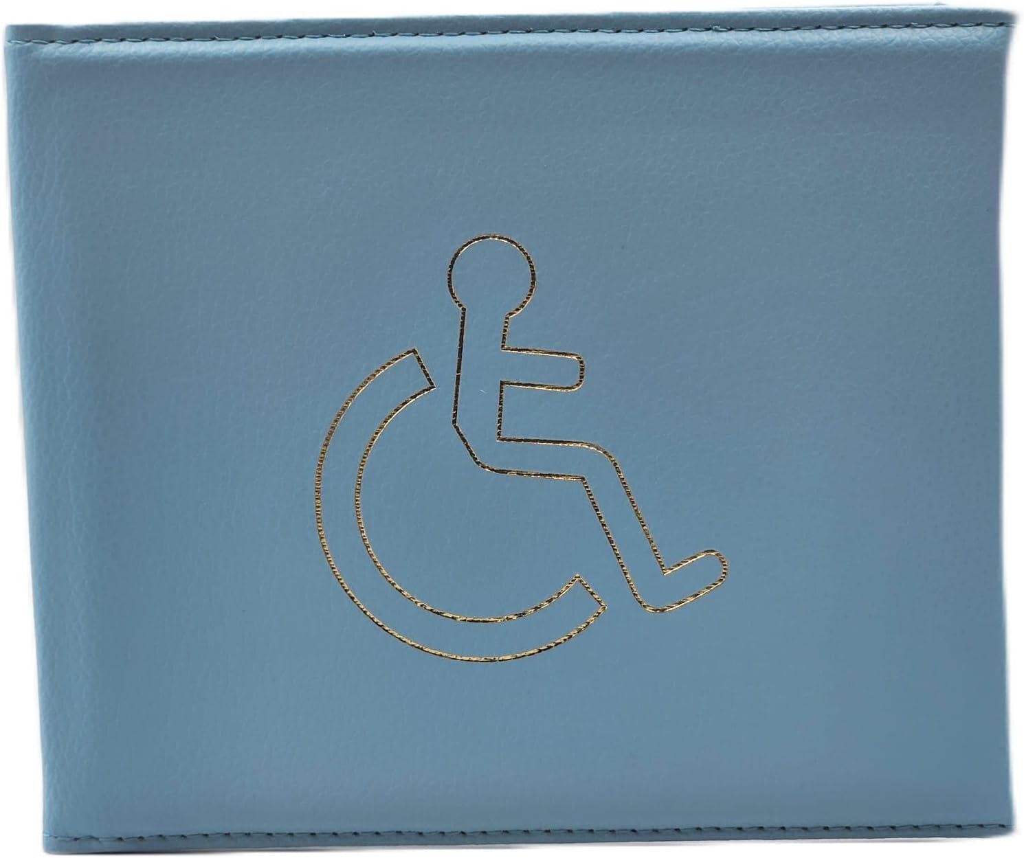 AlezyB - 1x Sky Blue Disabled Badge Holder, PU Leather Badge Wallet ...