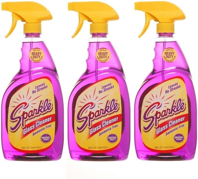 Amazon.com: Sparkle Glass Cleaner, Original Purple Refill Bottle, 67.6 ...