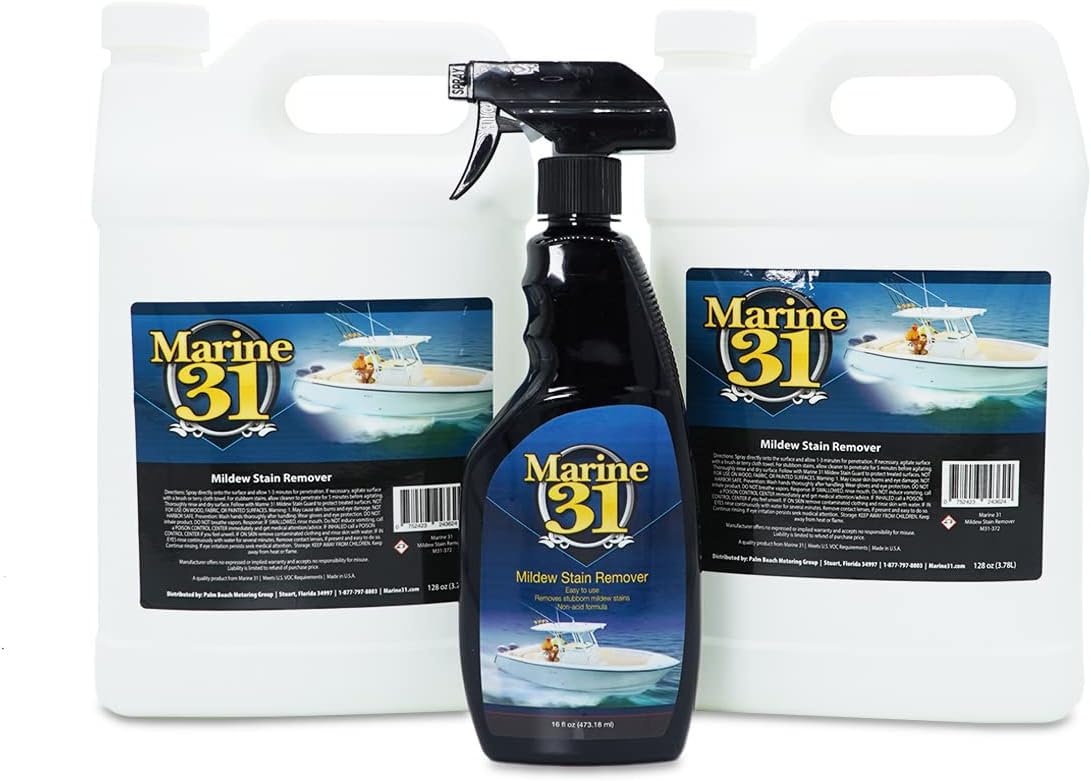 Amazon.com: Marine 31 Mildew Stain Remover & Cleaner - Marine & Boat ...