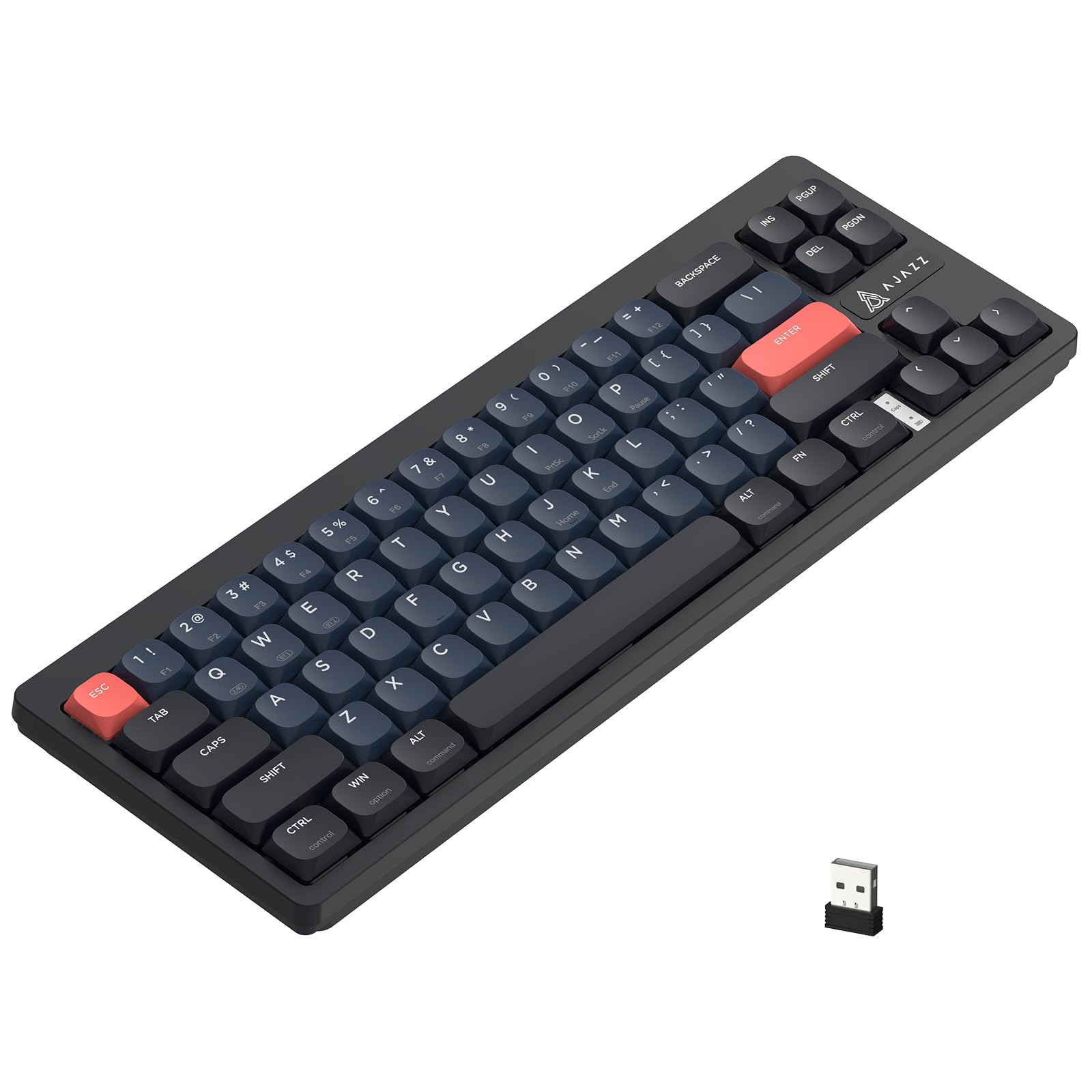 Amazon.com: A.JAZZ AKL680 65% Low Profile Wireless Mechanical Keyboard ...