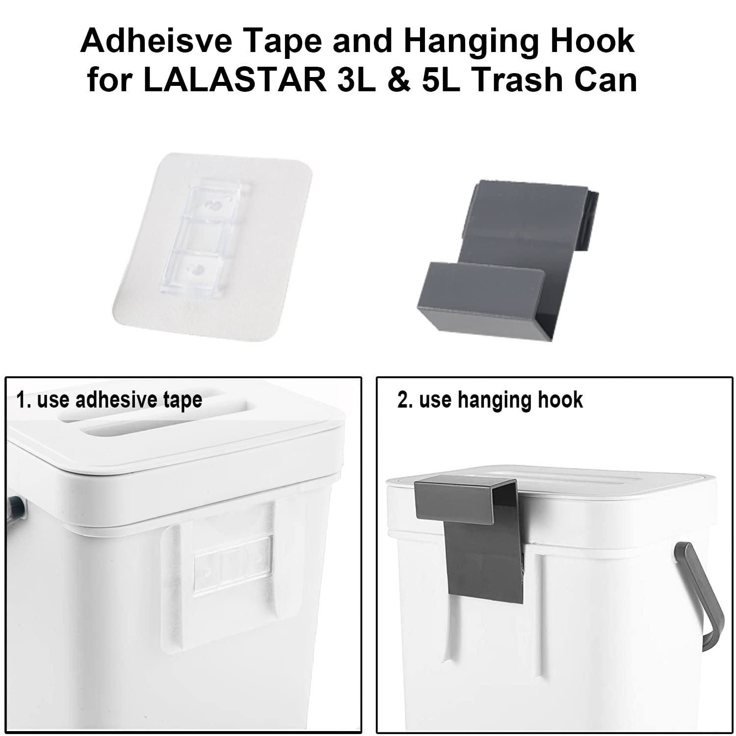 Snapklik.com : Hook 3L And 5L Trash Can