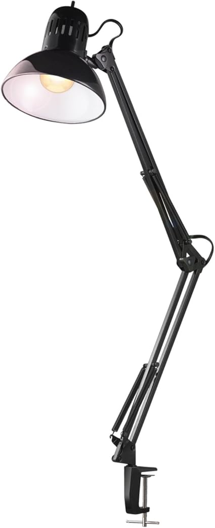 Amazon.com: Globe Electric 12641 Architect 32" Swing-Arm Clamp-On Lamp ...