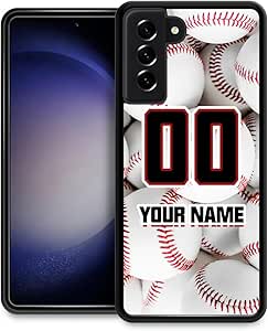Amazon.com: Customized Baseball Sports Phone Case(02),Custom Name Number for Fans Case for ...