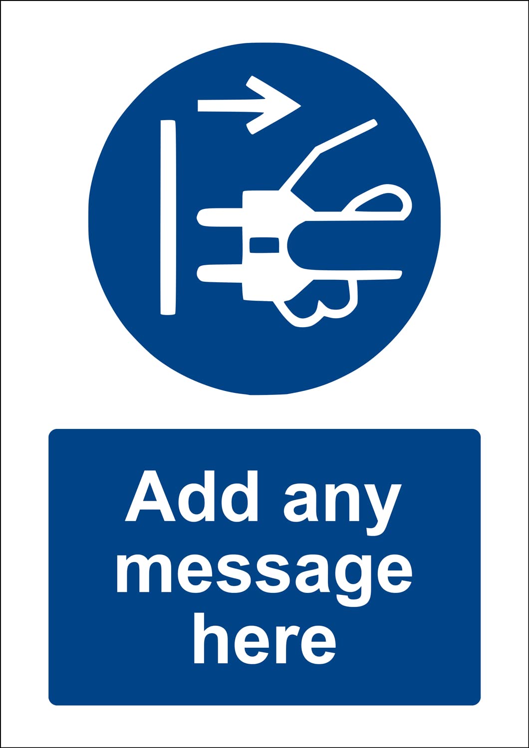 Disconnect Mains Plug From Electrical Outlet Mandatory Vinyl Sticker ...