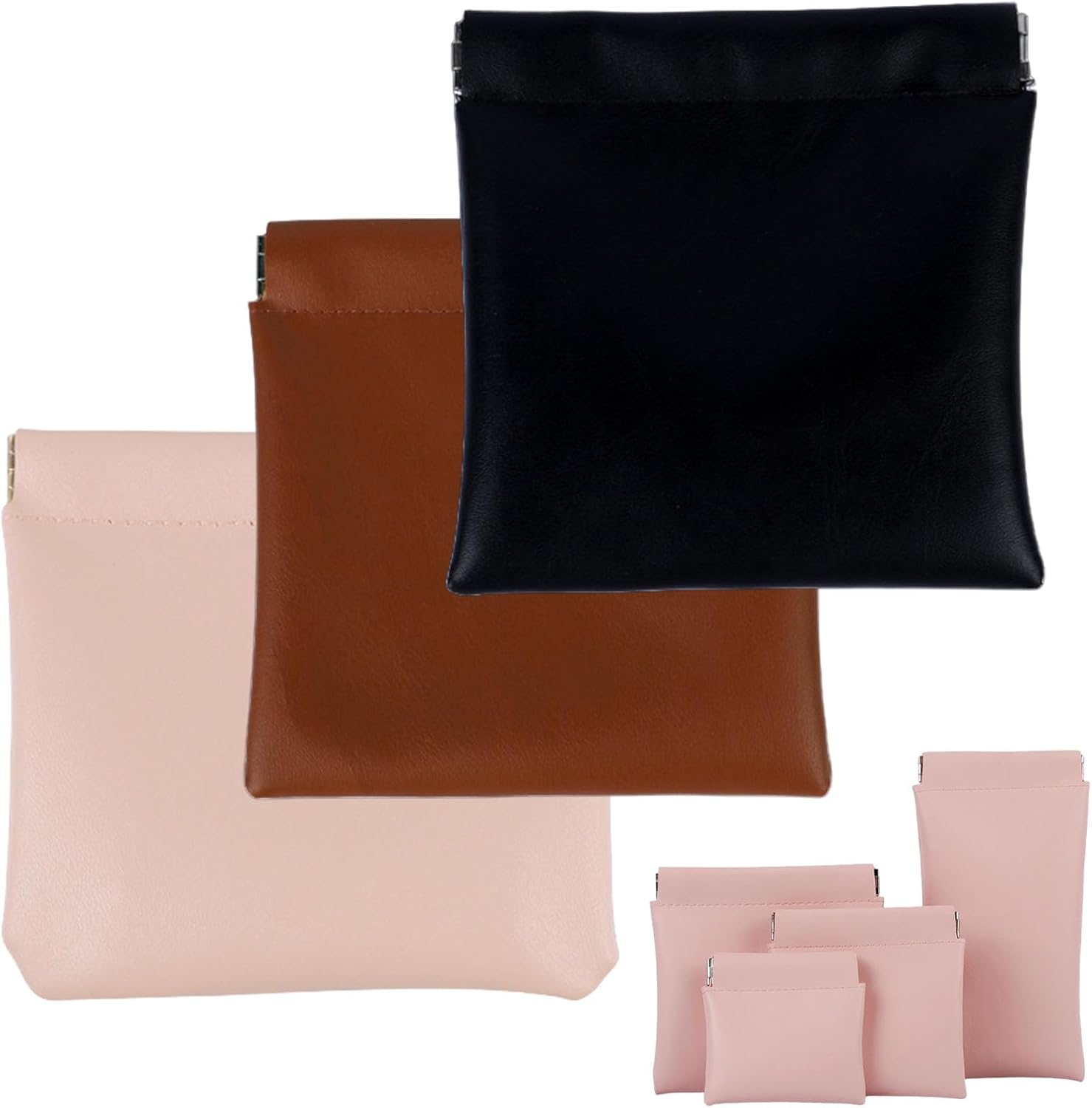 Amazon.com | Onavee Organizer Pouch - Personalized Snap Closure Leather ...