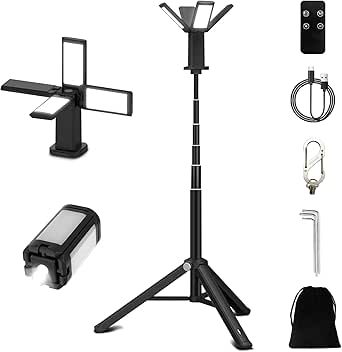 Amazon.com: Camping Light with Stand,Telescopic Rechargeable LED Work ...