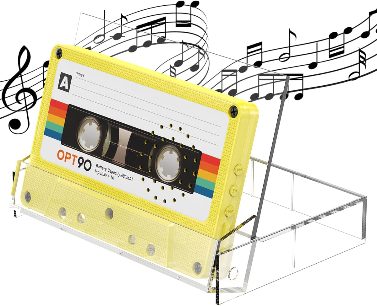 Amazon.com: opt！ Cassette Speaker, Portable Bluetooth Speakers ...