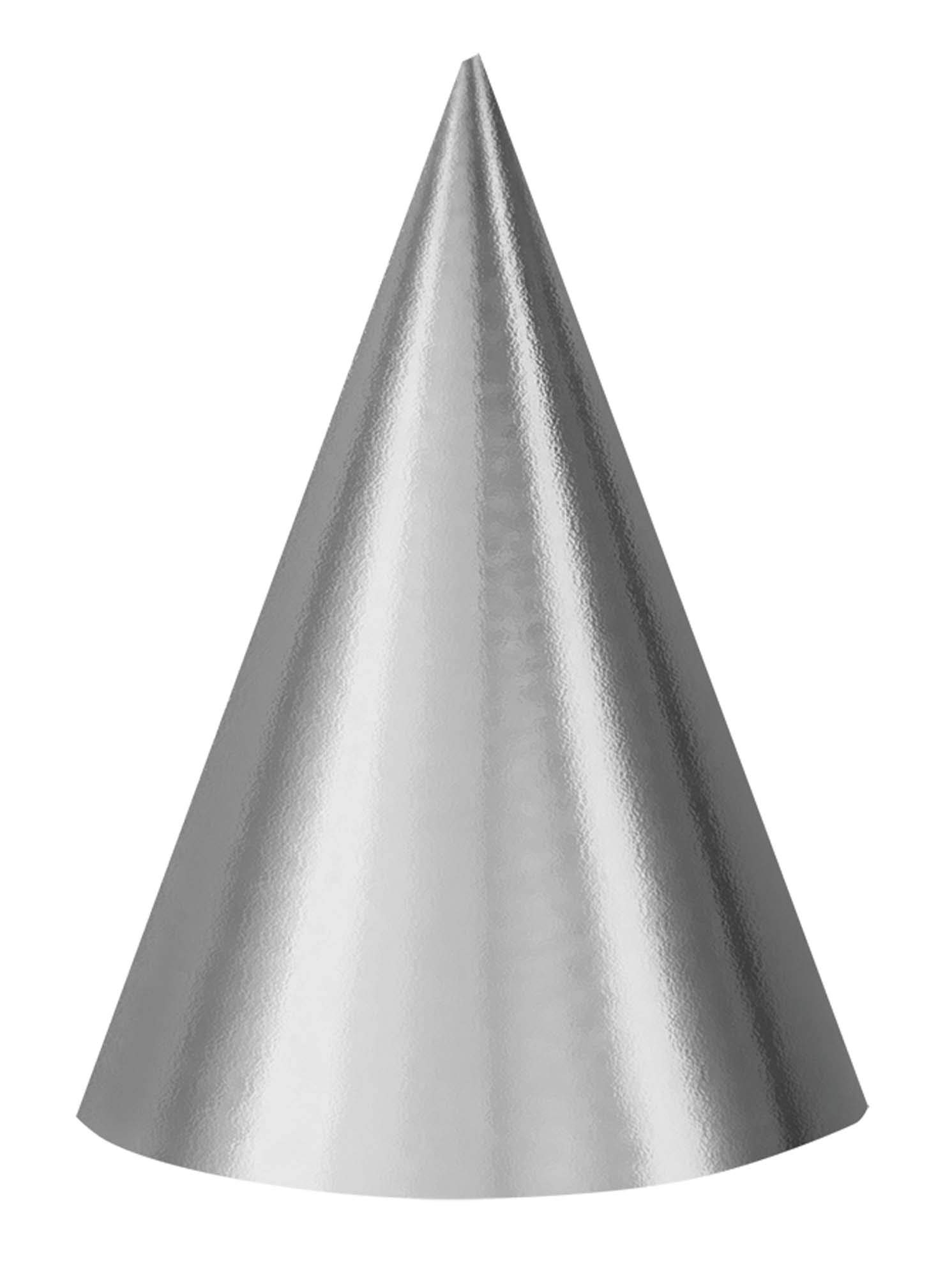 Amazon.com: Chic Silver & Gold Foil Cone Party Hats - 7" (Pack of 12 ...