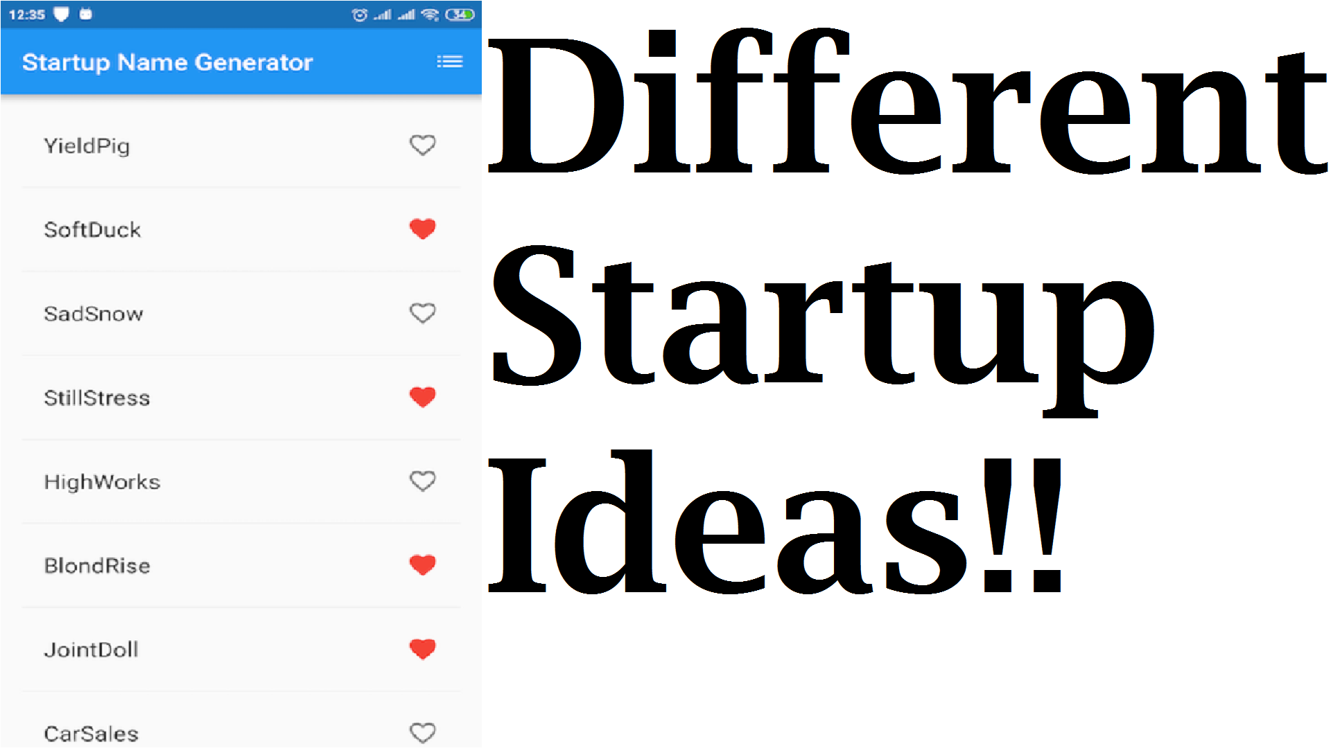 SNAG : Startup Name Analogy Generator - App on Amazon Appstore