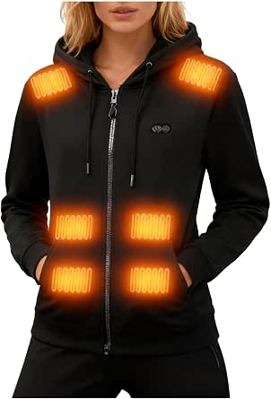 Amazon.com: Heated Hoodies for Women Warmth USB Electric Heated Jackets ...