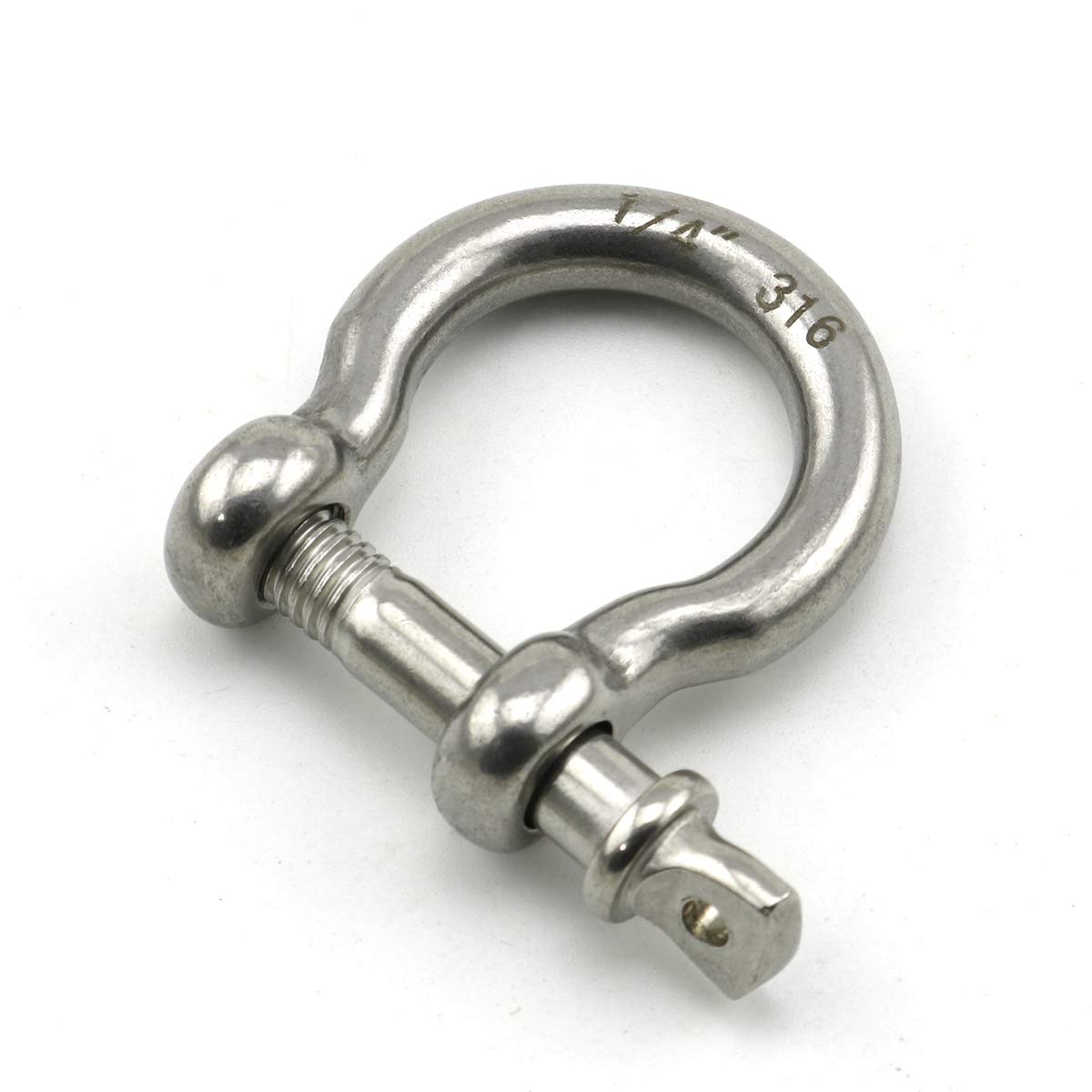1/4 Shackle Heyous 4-Pack Stainless Steel Bow Shackles - 1/4" (6mm ...