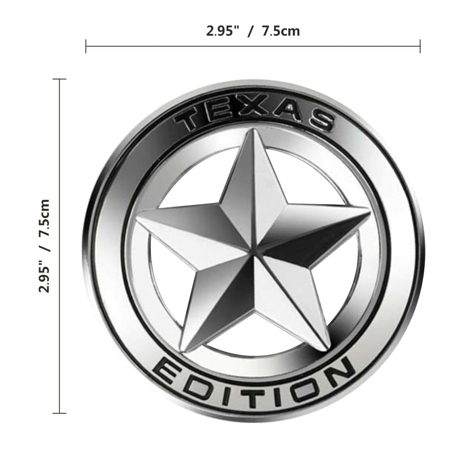 Snapklik.com : Repaly 2X Texas Edition Emblem Star Logo Badge 3D Metal ...