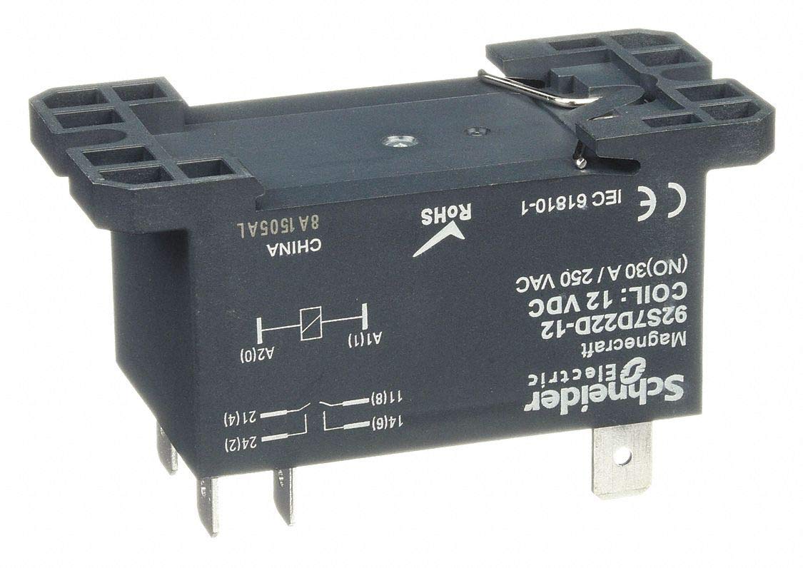 Buy Schneider Electric 12VDC, 6-Pin Bottom Flange, Din Rail Enclosed ...