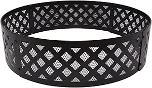 Amazon.com : SUOAK 36" Round Metal and Steel fire Ring. Large Round ...