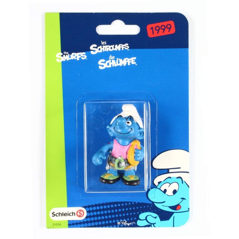 Los Pitufos Figura Schleich - Pitufo Smurf (20816), Coleccionable Azul ...
