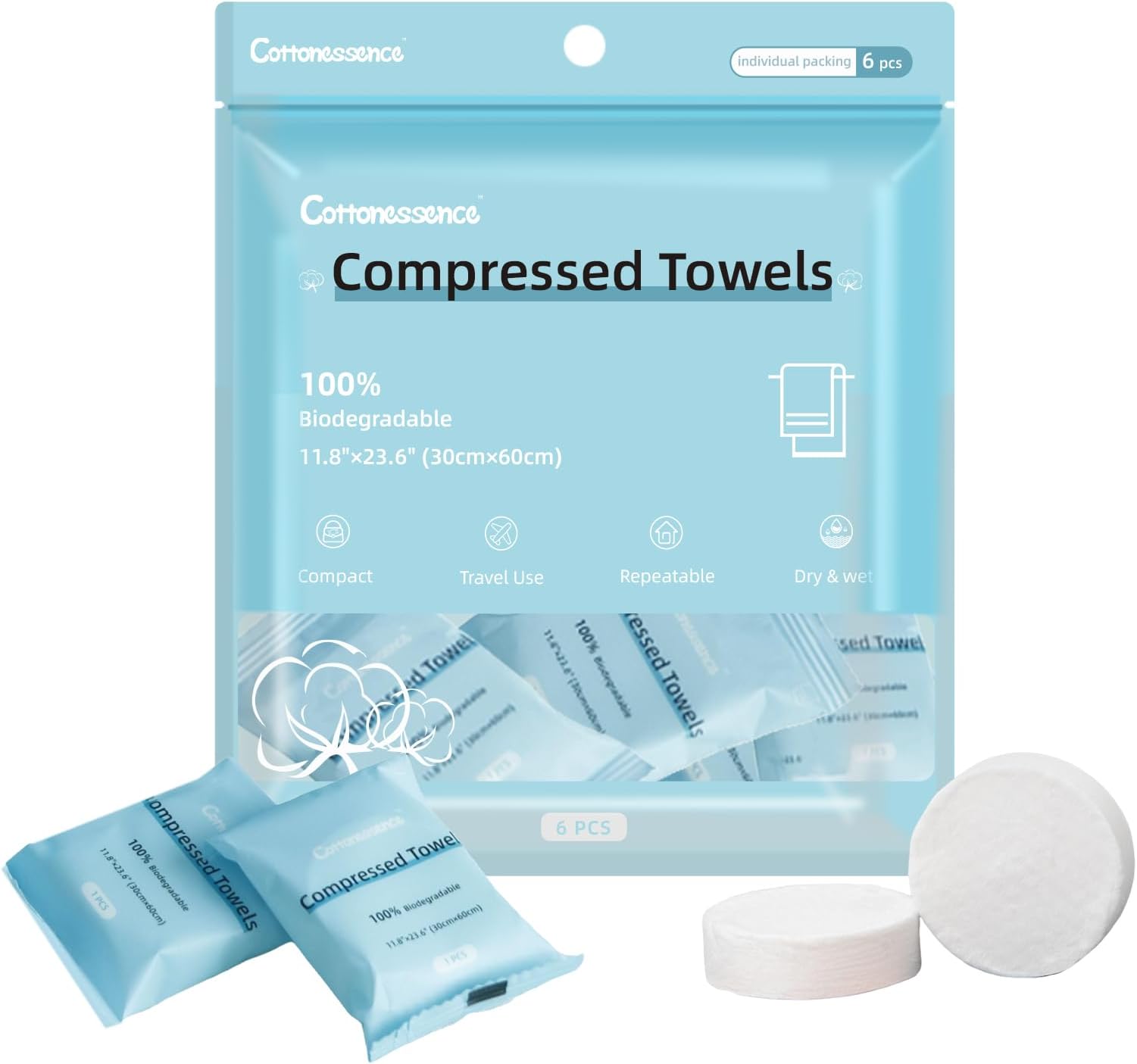 Amazon.com: Joyray 100PCS Mini Portable Compressed Candy Shaped Cotton ...