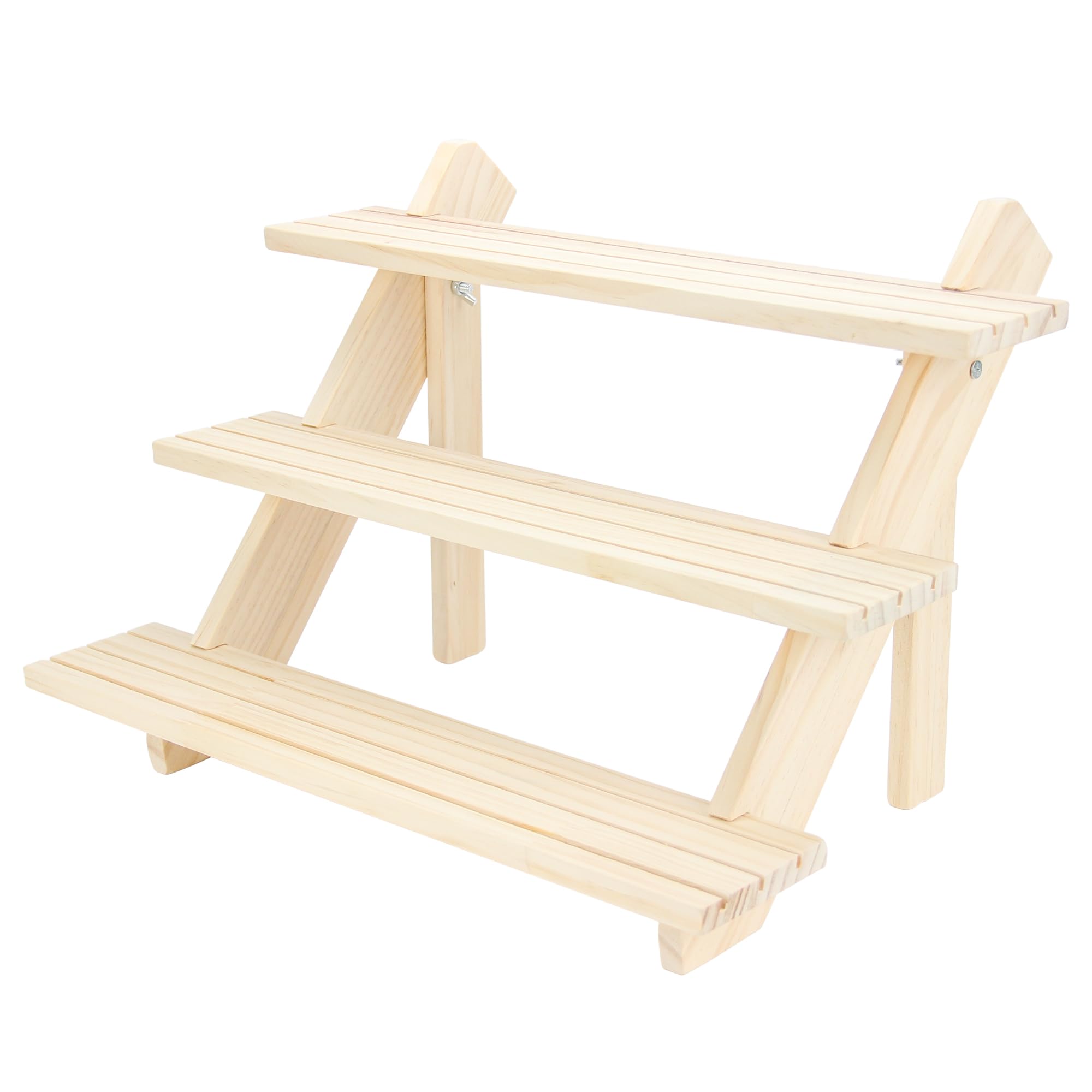 Amazon.com: Gonice 3 Tier Wooden Display Riser, Tiered Earring Display ...