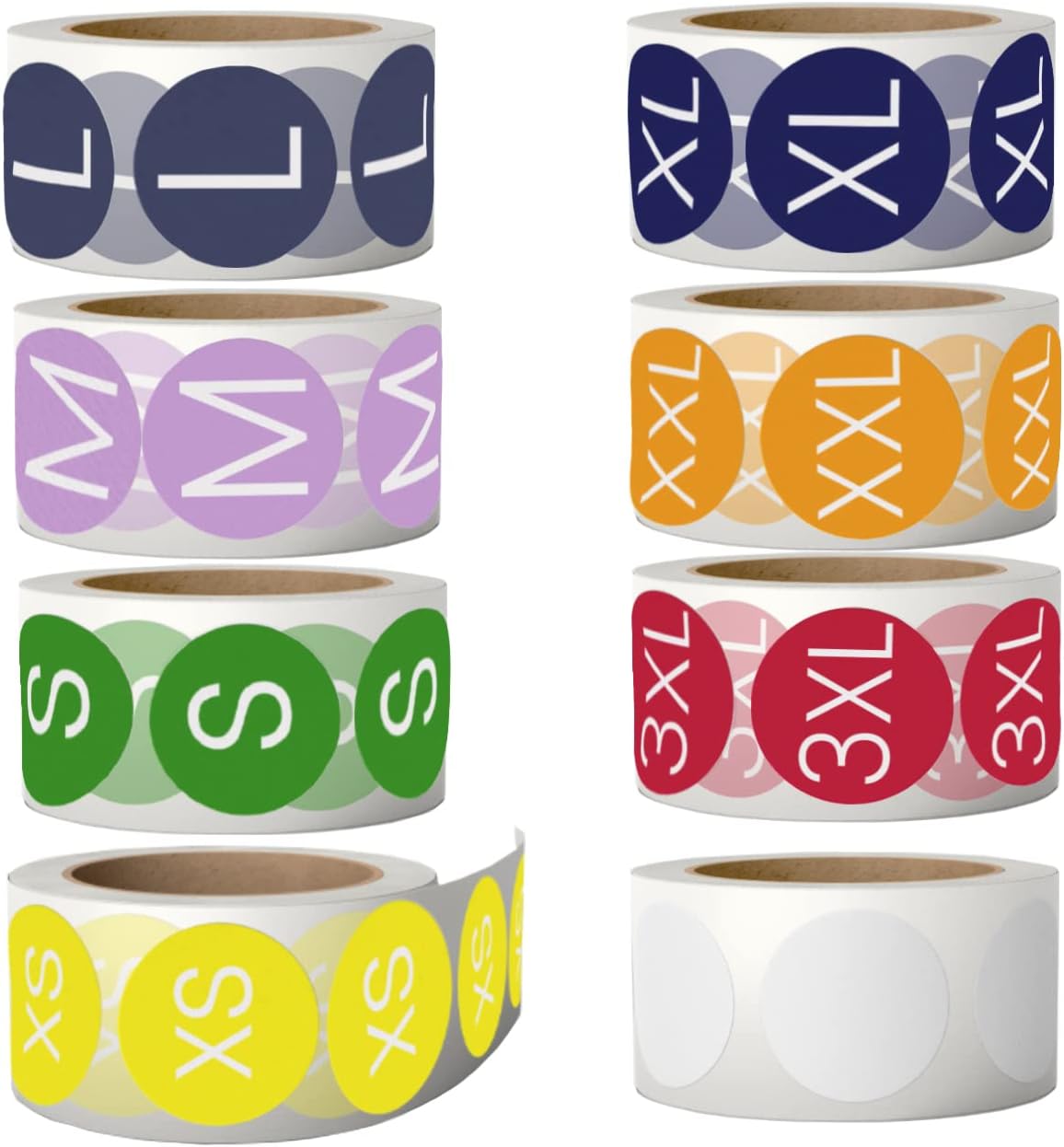 Amazon.com : Elcoho 4000 Pieces Round Color Size Sticker Labels Self ...