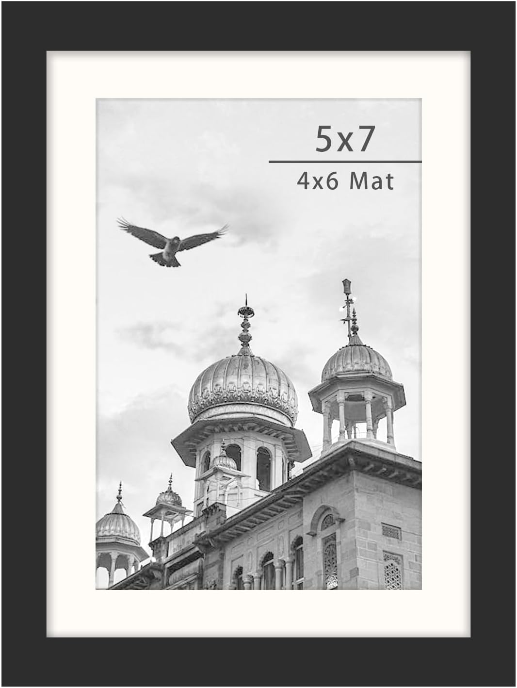 Amazon.com - SNXJWA Black 5x7 Picture Frame with Mat for 4x6 Display ...