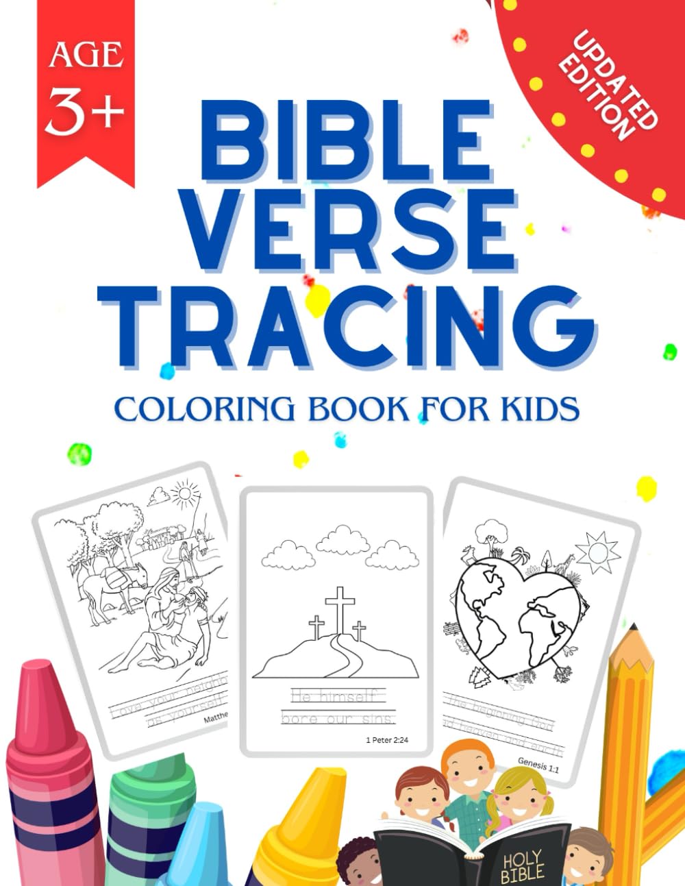 Bible Verse Tracing Coloring Book: Bible Verse Tracing Coloring Book ...