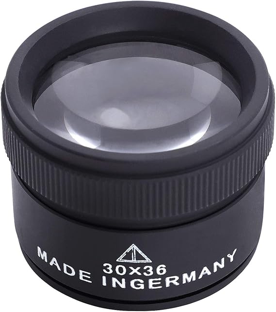 30X Portable Desktop Magnifier Compact Magnifying Glass Reading ...