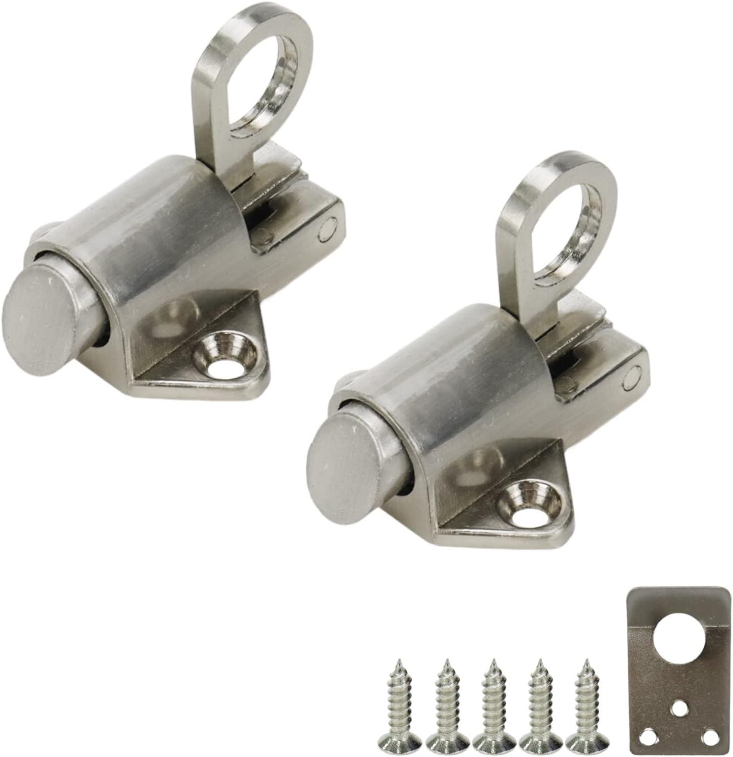 Amazon.com: Bitray Latch Lock Zinc Alloy Tongue Down Security Pull Ring ...