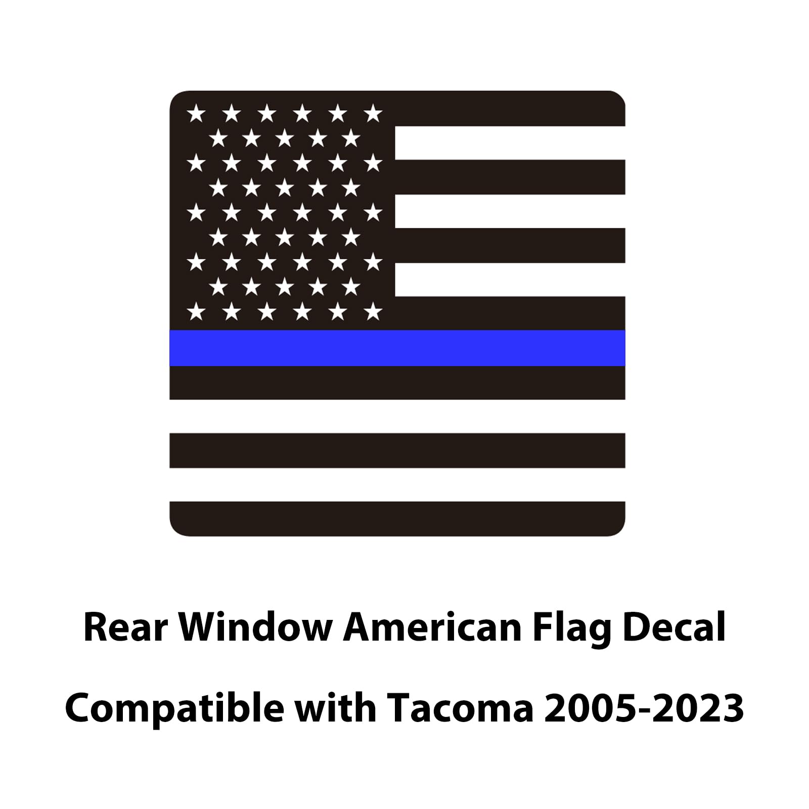Snapklik.com : Zxiaochun Rear Middle Window American Flag Decal For ...