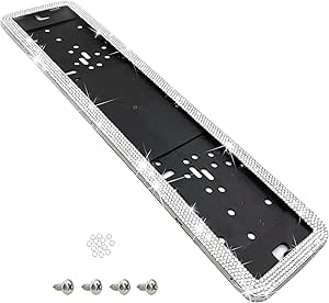 Portatarga Auto Cromato, Porta Targhe Auto Posteriore E Anteriore ...