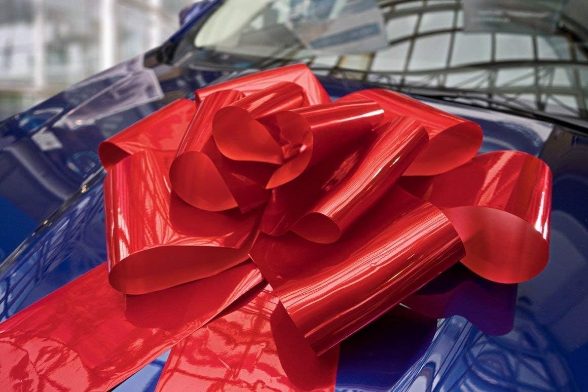 Amazon.com: Giant Red Bow for Car - 23 Inch with Magnet and Suction Cup ...
