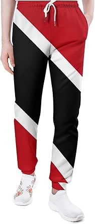 Amazon.com: Trinidad and Tobago Flag Mens Sweatpants Lounge Pants ...