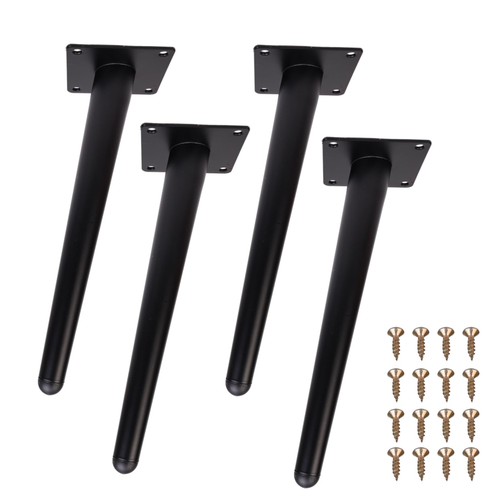 Zllzpzd Table Legs Metal Black,Slanted Furniture feet,Table Legs Metal ...