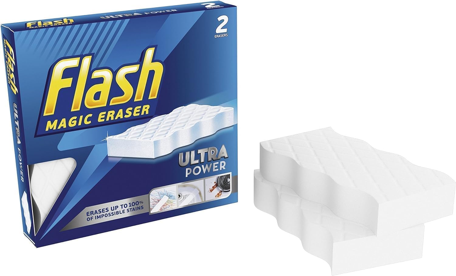 Flash Magic Eraser Sponge | Ultra Power Magic Sponge | 4x2 Pack of ...