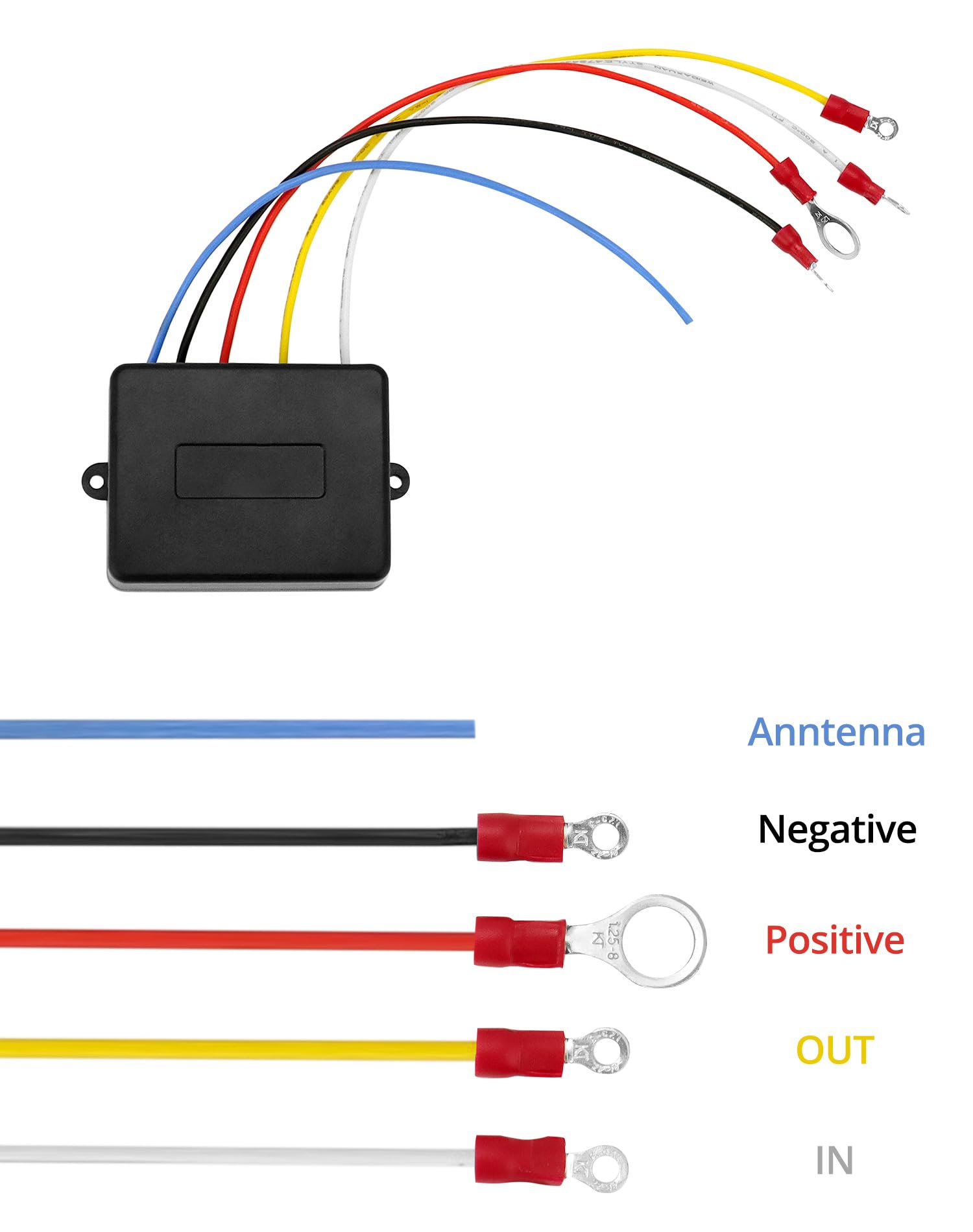 Snapklik.com : QWORK Wireless Winch Remote Control Kit, 12V 250A Winch ...